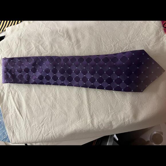 Nautica | Accessories | Nautica Purple Diamond Pattern Tie | Poshmark